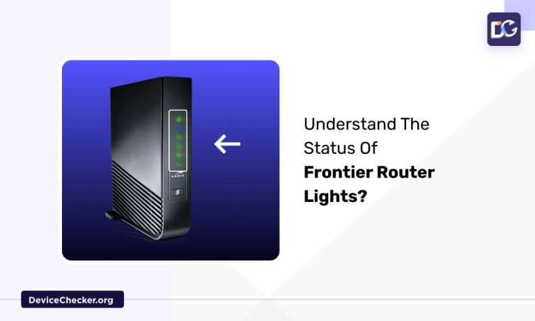 Understand The Status Of Frontier Router Lights